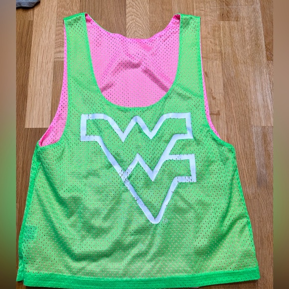 Tops | Womens West Virginia University Wvu Retro Reversible Pink And ...